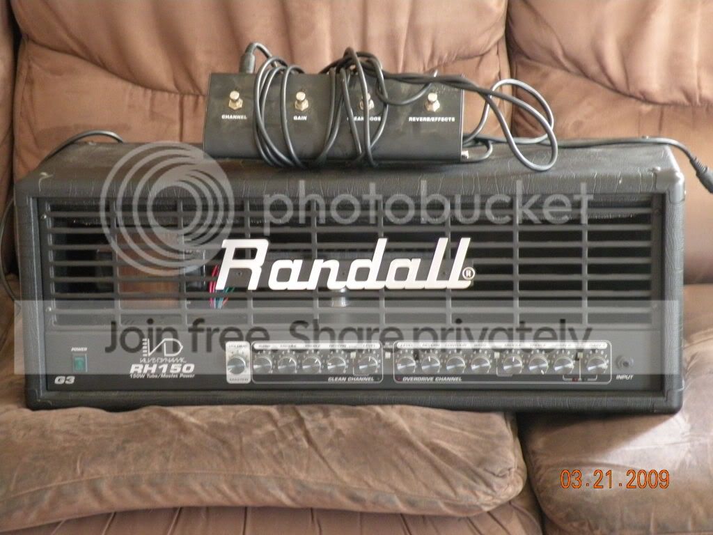 so...i just had a randall rh 150 g3 given to me...a couple questions ...